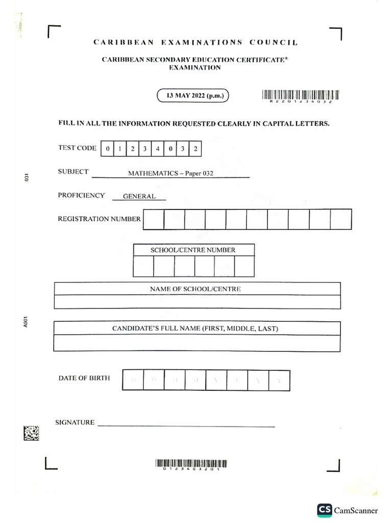 Mathematics P03 May June 2022 | PDF