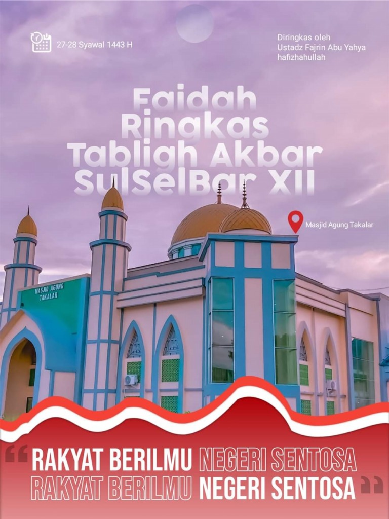 Faedah Ringkas Tabligh Akbar Sulselbar XII - 220530 - 210707 | PDF