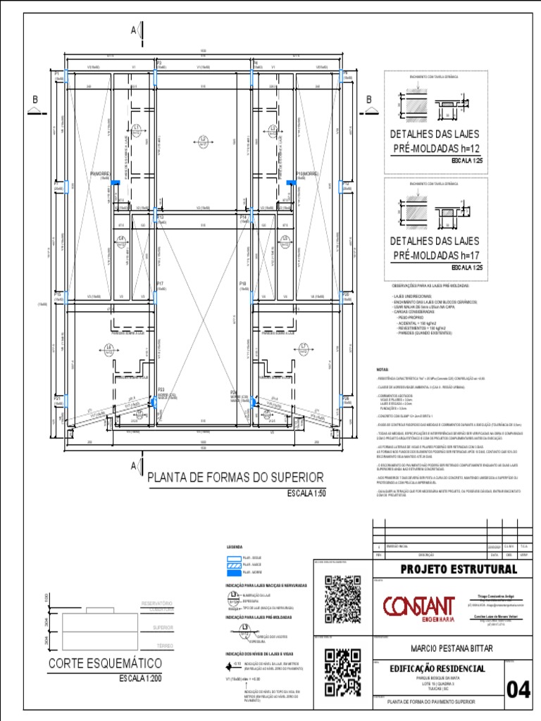 Prancha 04 - Planta de Formas Do Superior | PDF