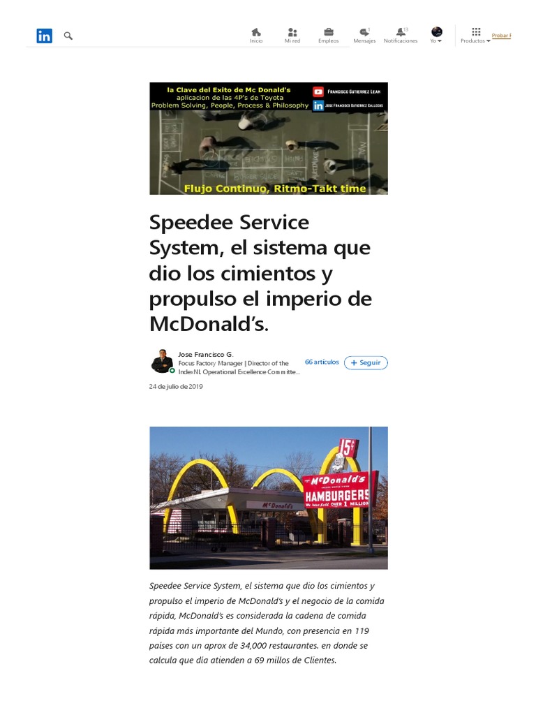 Speedee Service System, El Sistema Que Dio Los Cimientos y Propulso El Imperio de McDonald's ...