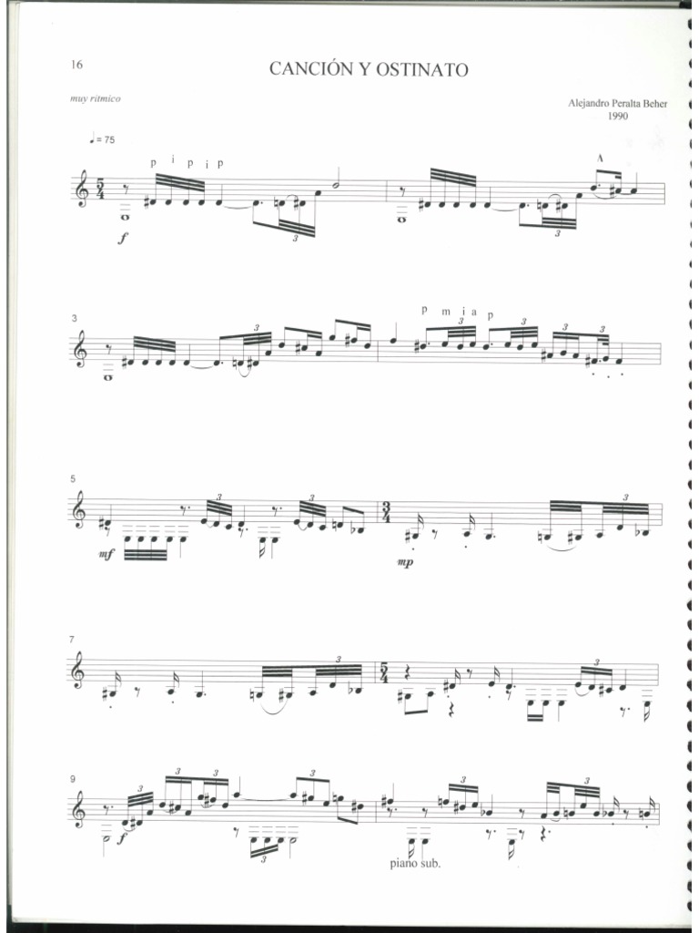 Cancion y Ostinato | PDF