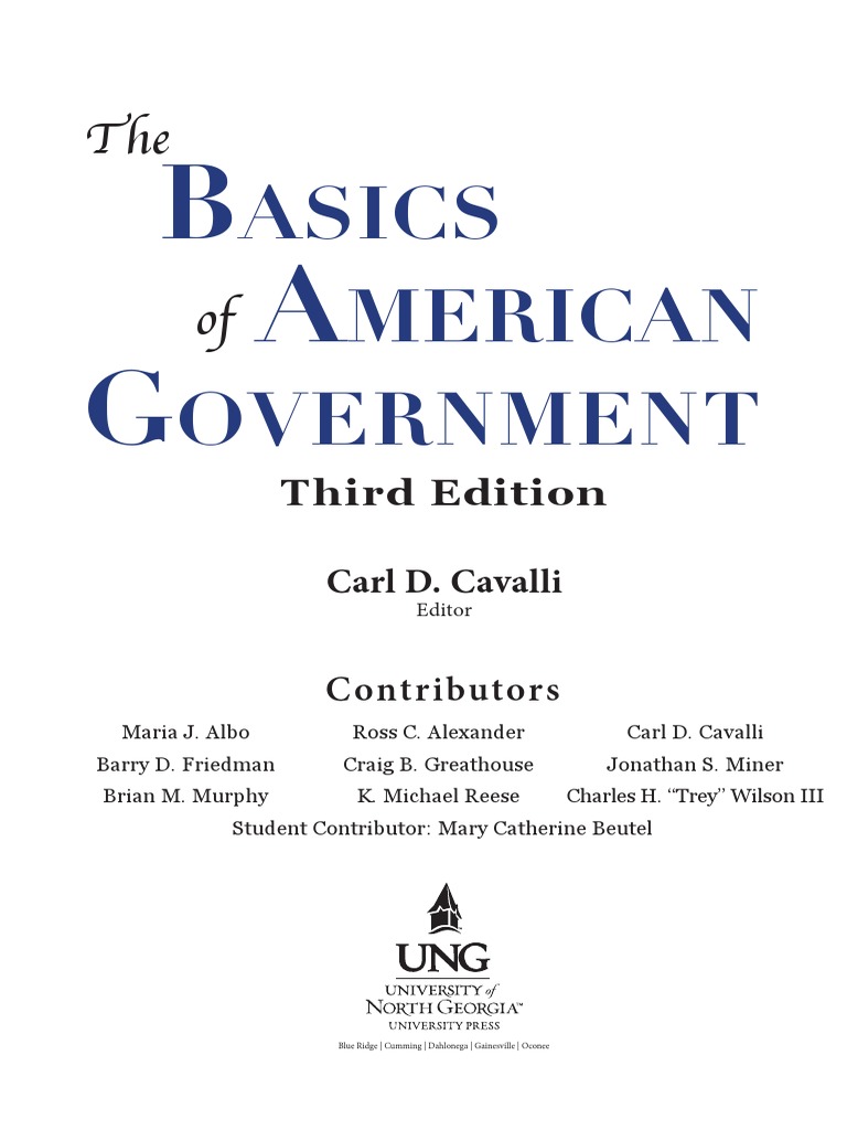 Basics of American Government-Third Edition-100917 | Download Free PDF ...