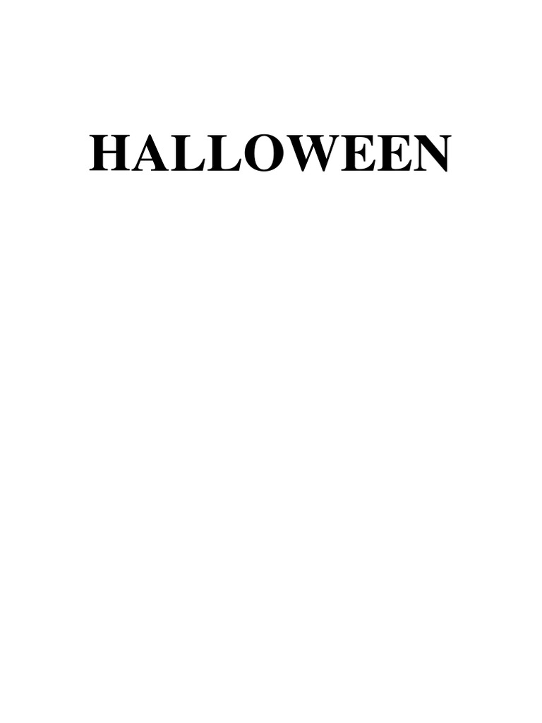 HALLOWEEN Worksheet | PDF