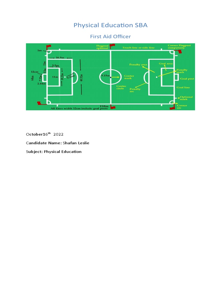 Physical Education SBA | PDF | First Aid | Association Football