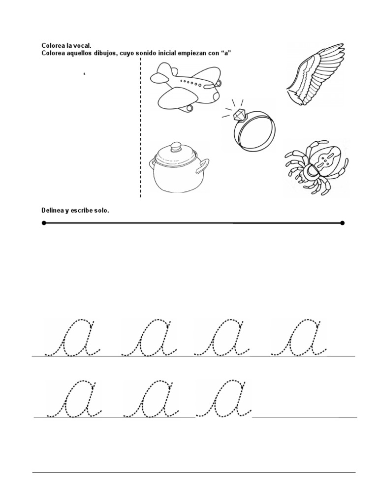 Actividades de Las Vocales | PDF