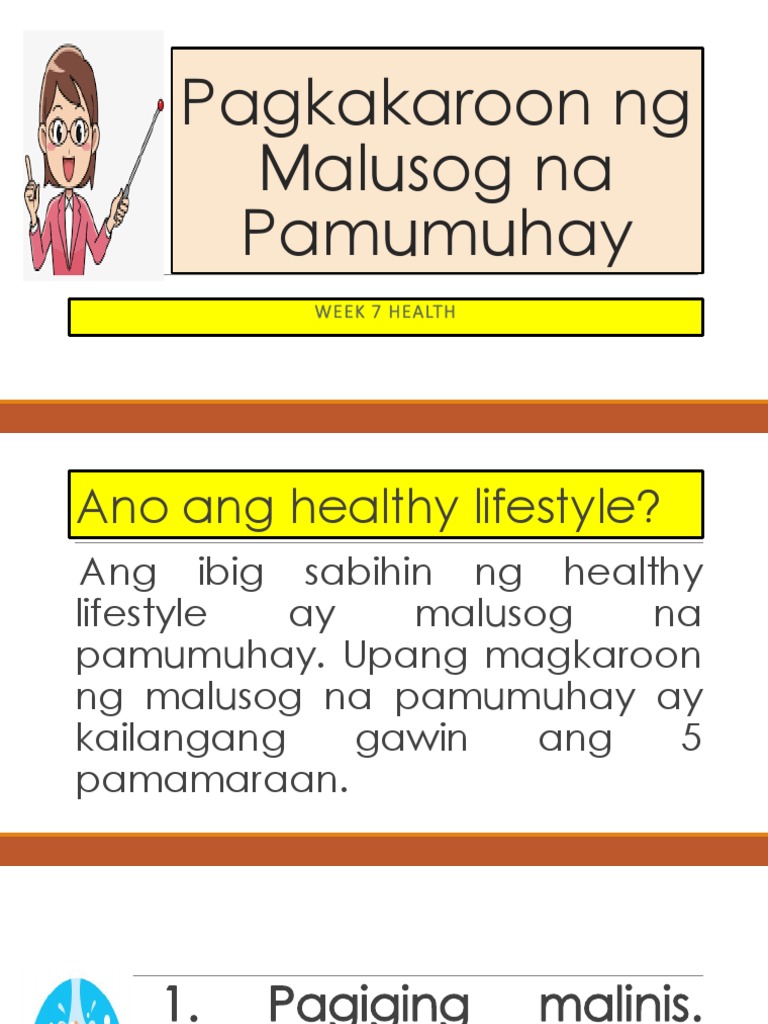 Pagkakaroon NG Malusog Na Pamumuhay | PDF