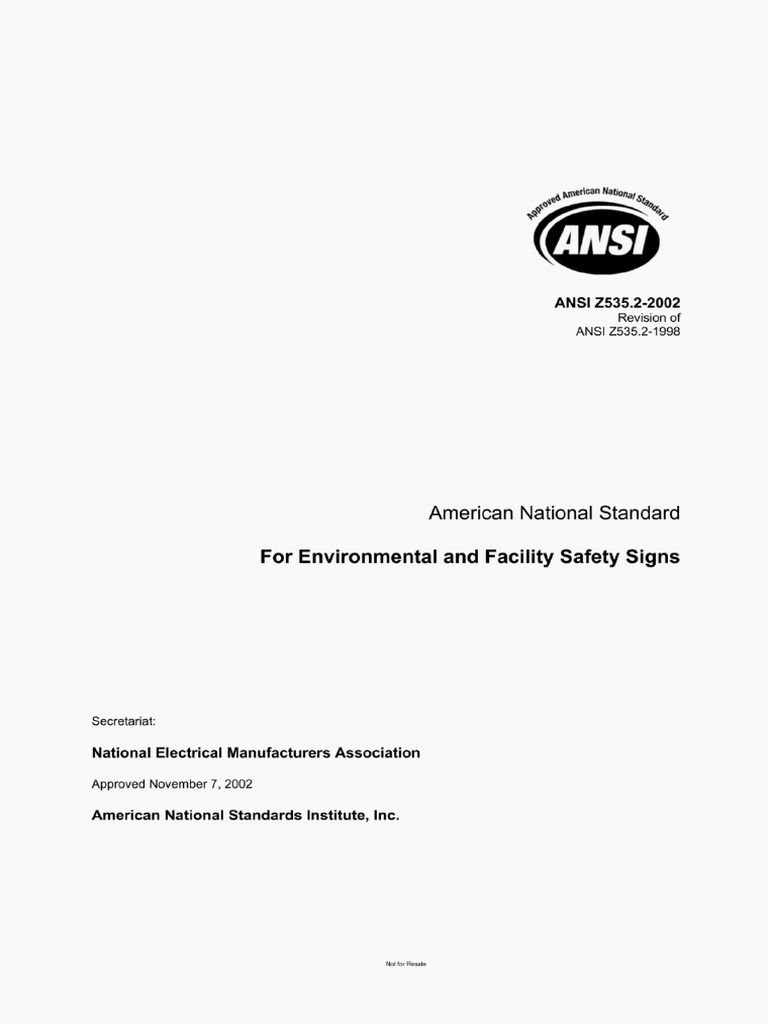 Ansi Z535.2-2002 | PDF