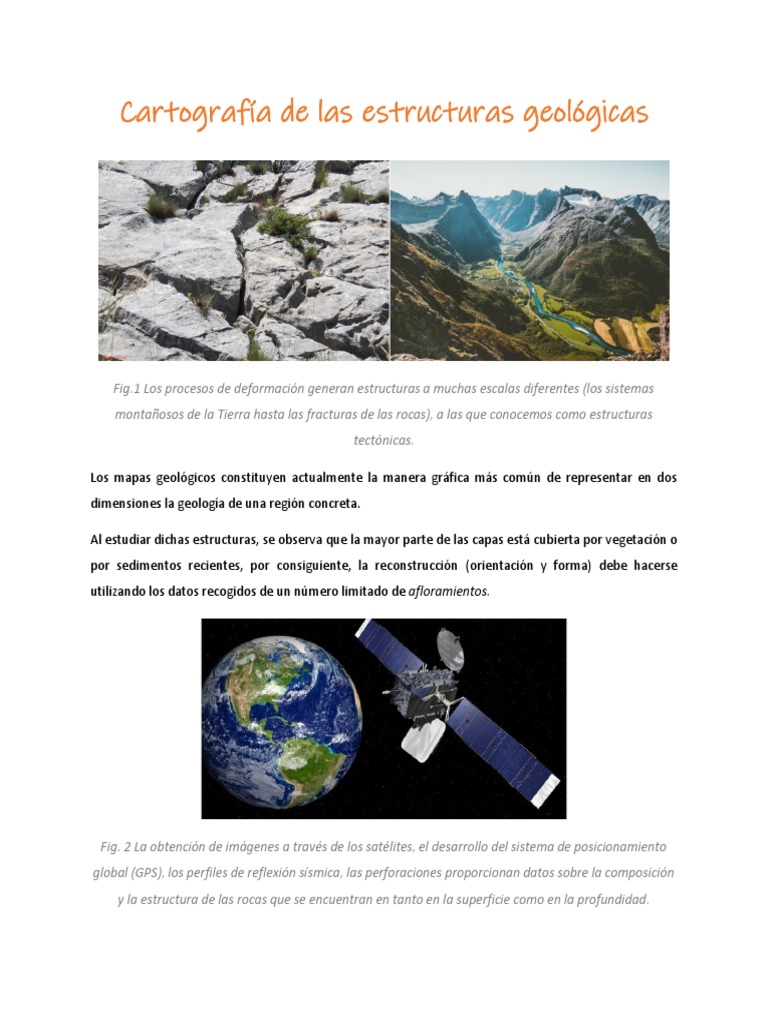 Cartografía de Las Estructuras Geológicas | PDF | Geología | Roca ...