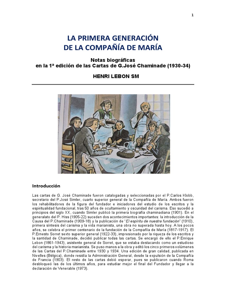 86-4 La Primera Generación de La Compania de Maria PDF | PDF