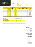 Perhitungan Dimensi Saluran | PDF