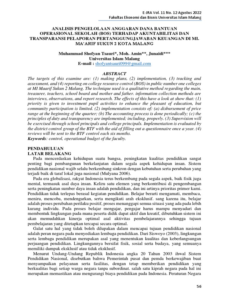 Admin, Journal Manager, 06 56-66 JURNAL MUHAMMAD SHOFYAN TSAURI - Muhammad Shofyan TS | PDF