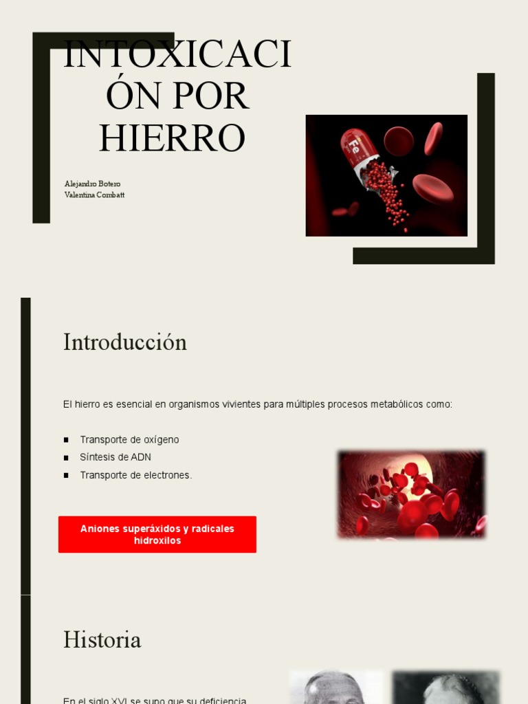 Intoxicación Por Hierro | PDF | Hierro | Especialidades Medicas