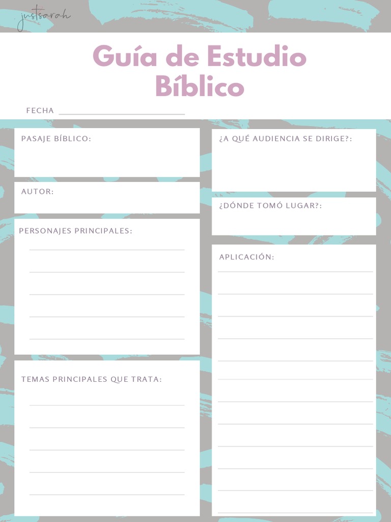 Guía para Estudio Bíblico | PDF