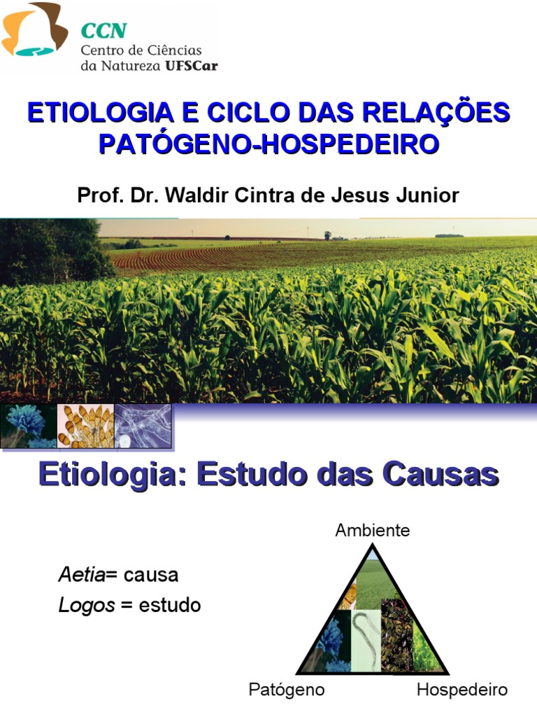 Aula Teorica 04 Etiologia e Ciclo Das Relacoes Patogeno Hospedeiro ...