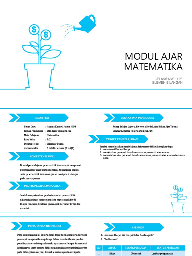 Modul Ajar Bunga Dengan Berbasis Online Dengan QR-code | PDF