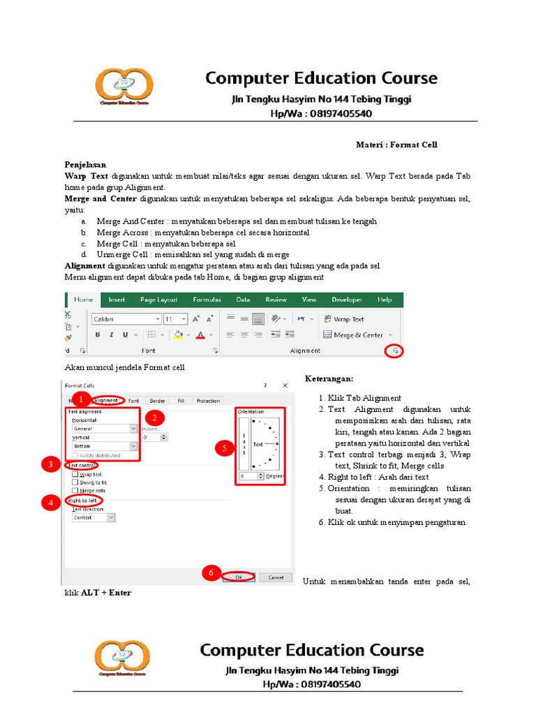Excel 1 - Alignment | PDF