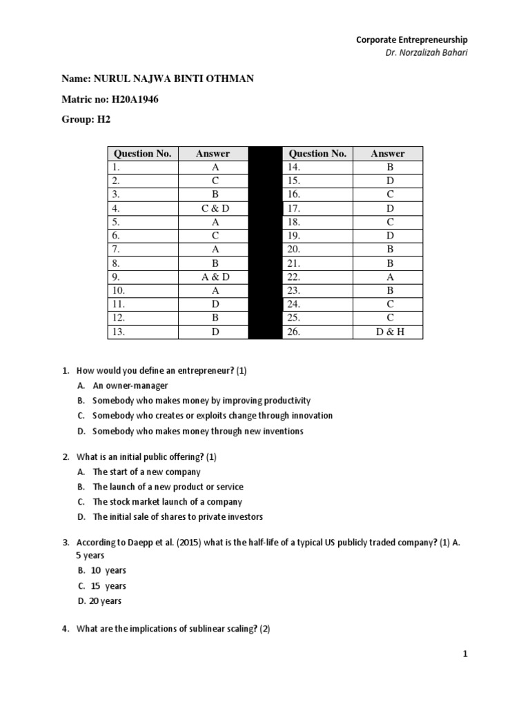 2nd Task Tutorial | PDF | Entrepreneurship | Business