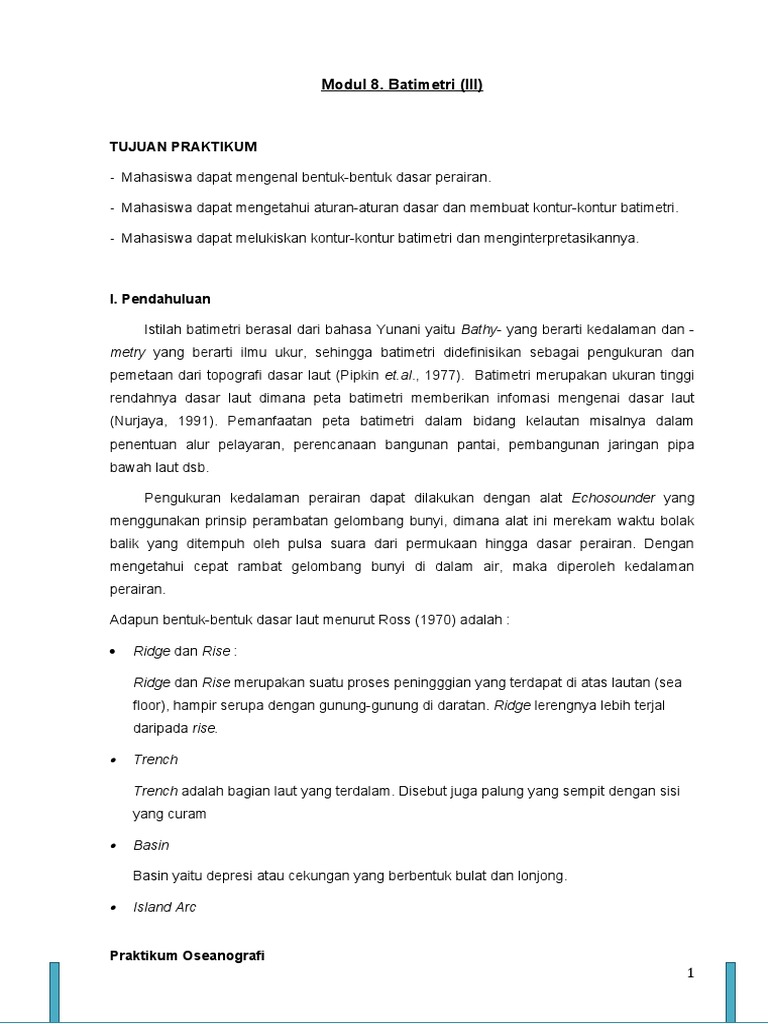 Batimetri | PDF