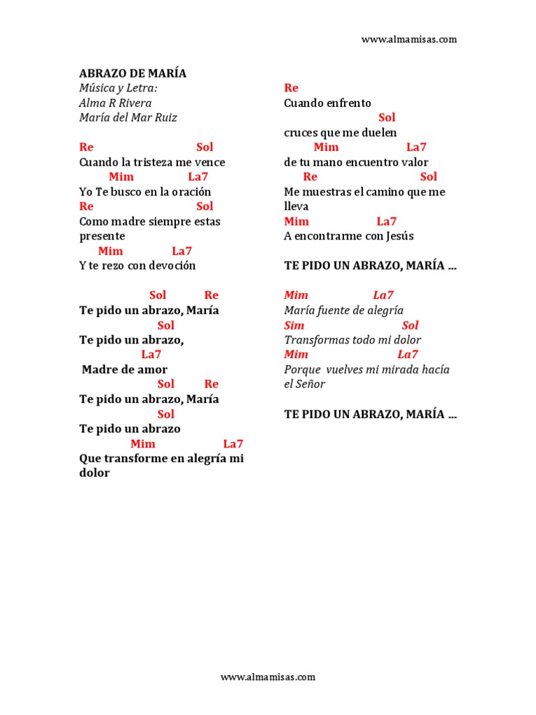 Abrazo de María | PDF | María, madre de Jesús | Oración