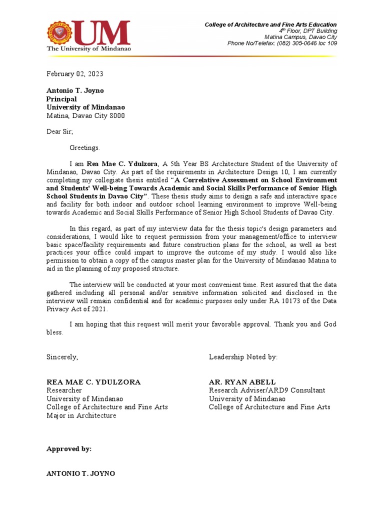 Letter Sample For Interview d10 | PDF | Cognition