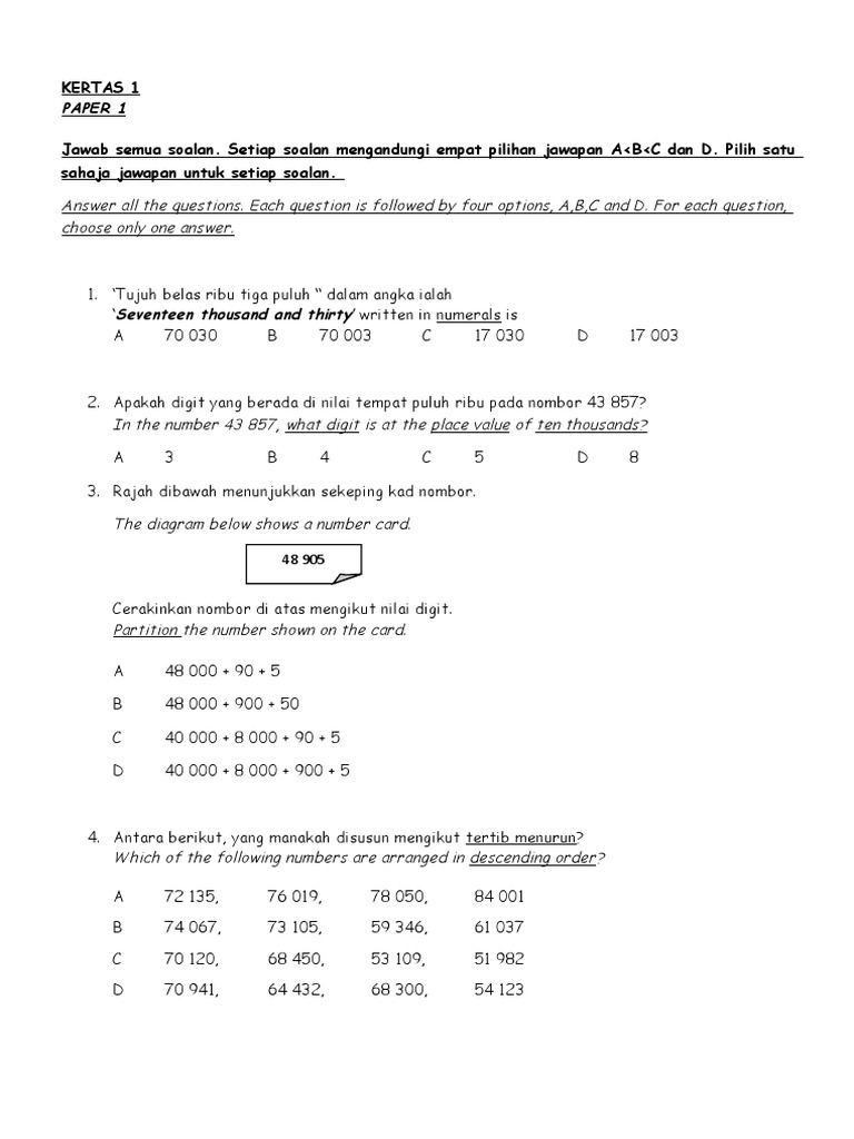 Math Tahun 4 Edit Pdf