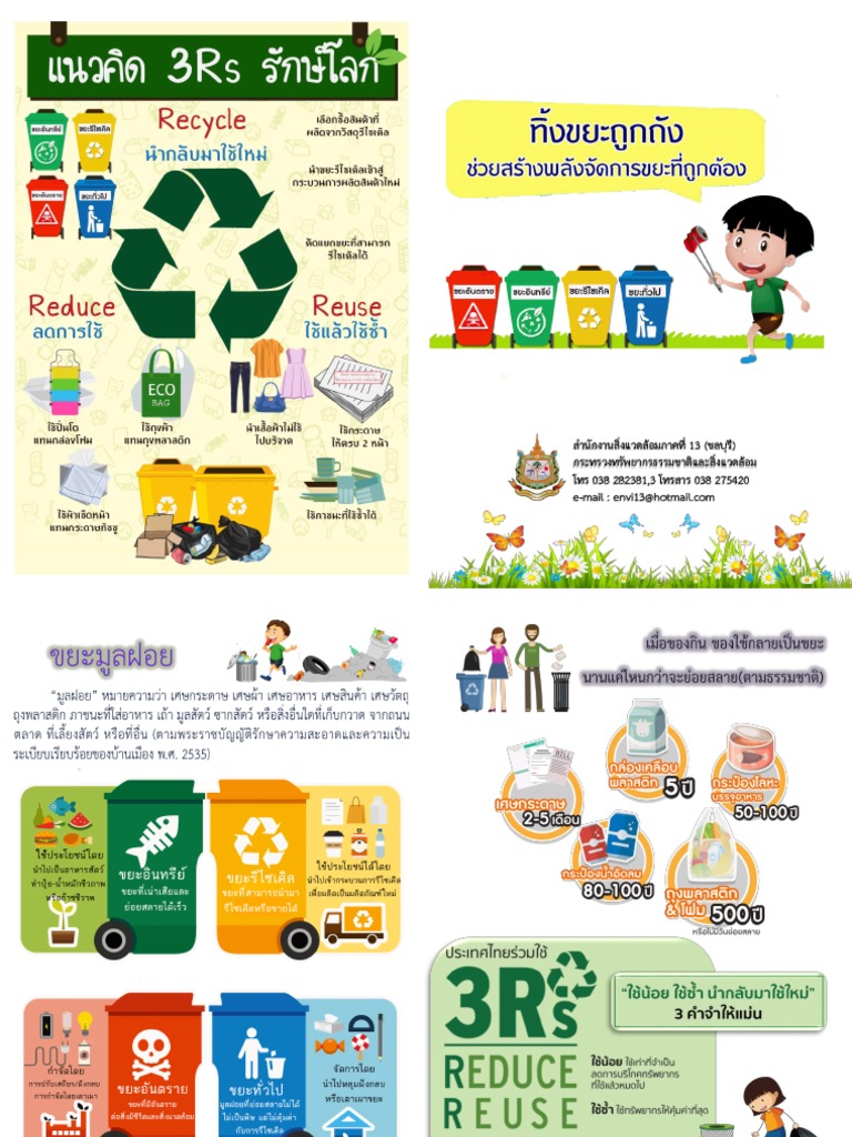 แผ่นพับคัดแยกขยะ 3R | PDF