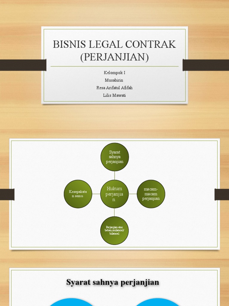 Bisnis Legal Contrak | PDF