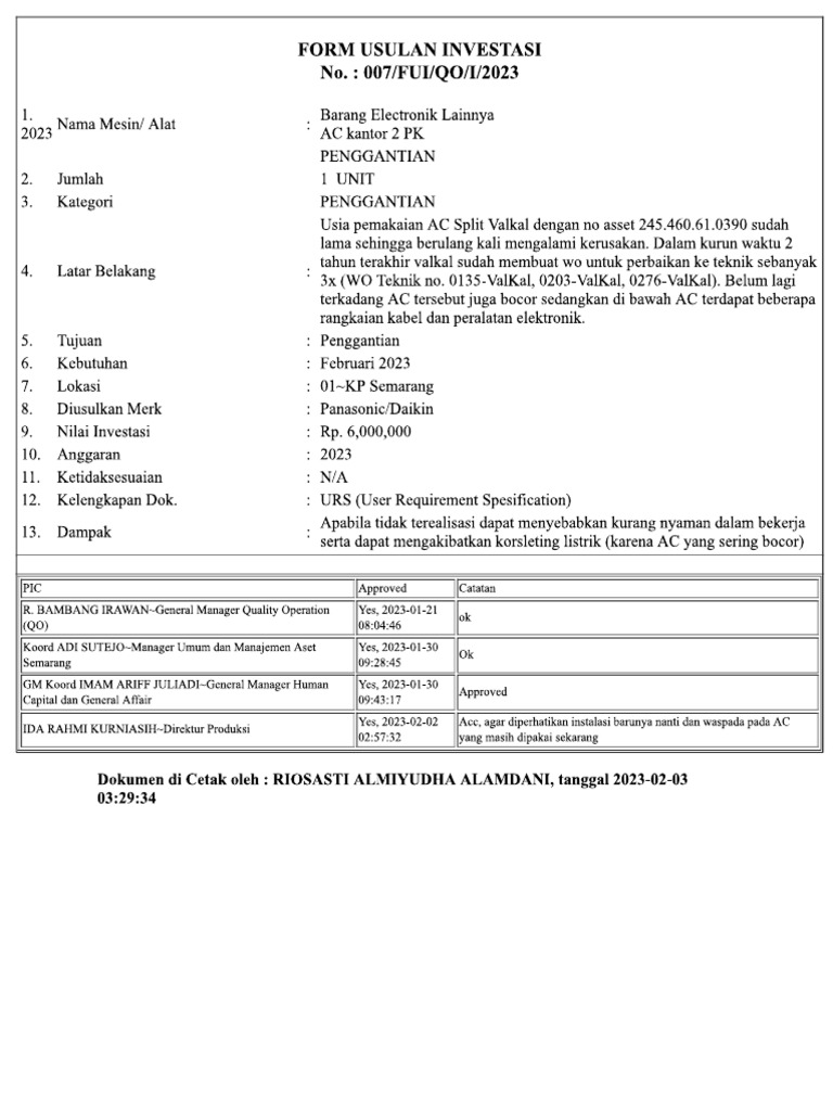 007.fui - Qo.i.2023 (Ac Kantor 2 PK) | PDF