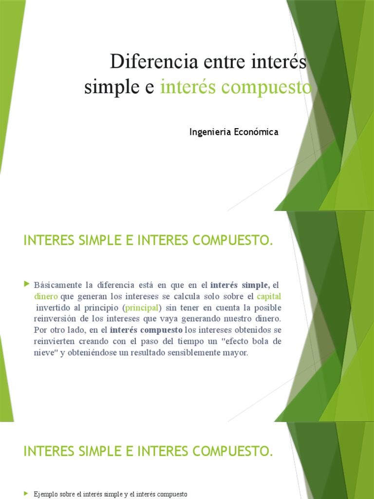 Interés Simple vs Compuesto: Claves y Ejemplos | PDF | Interés ...