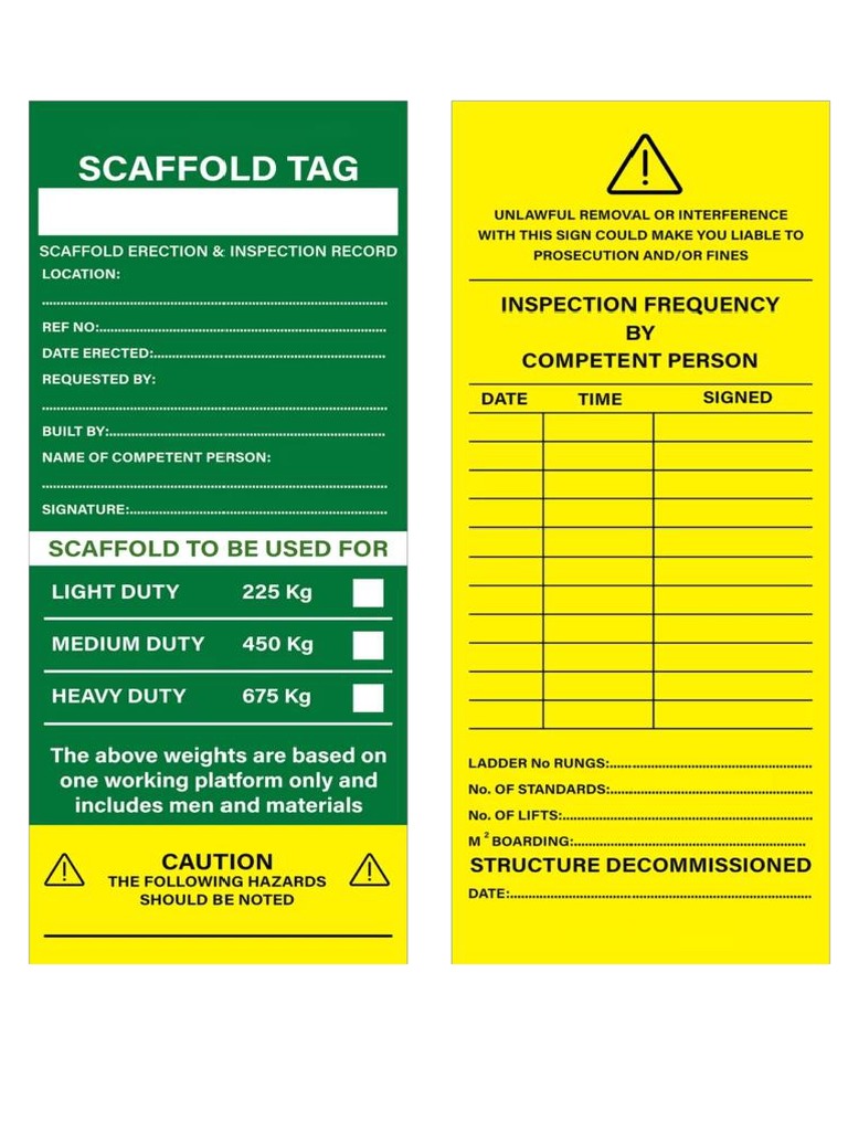 Scaffold Tagging | PDF