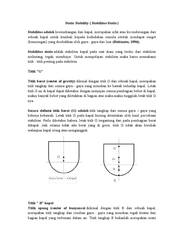 Static Stability | PDF