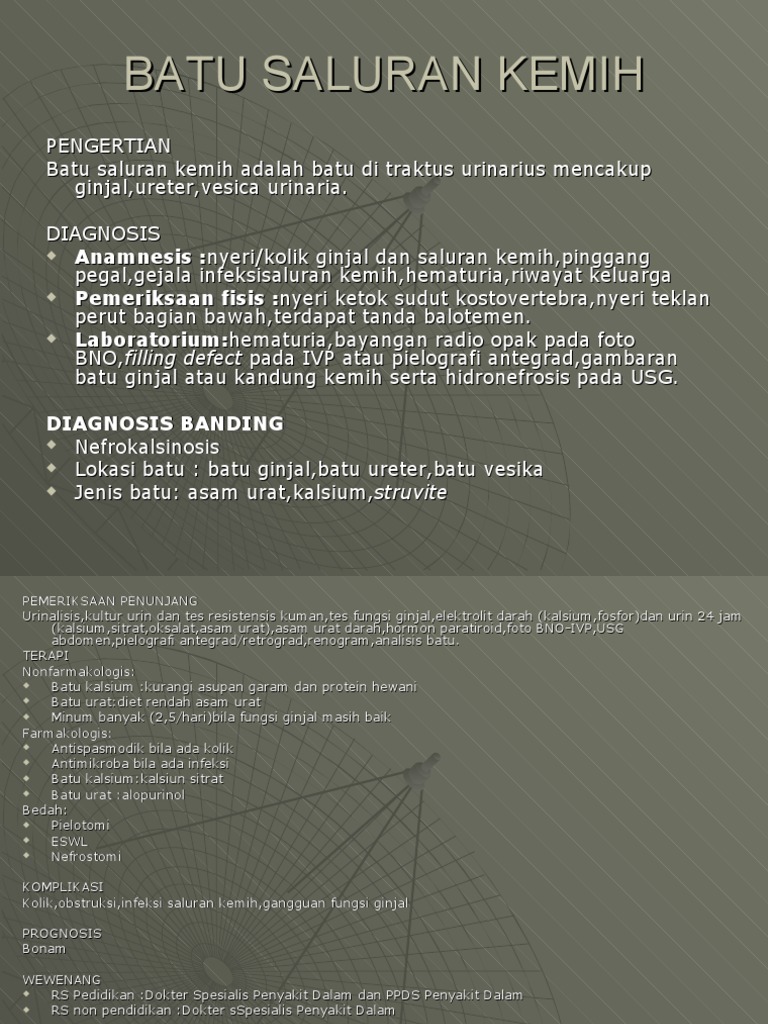 Batu Saluran Kemih | PDF