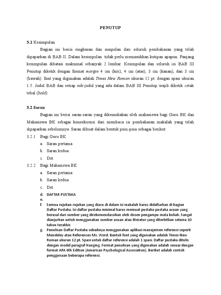 Contoh Penutupan | PDF
