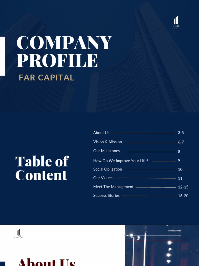 Far Capital Company Profile | PDF | Investing | Property