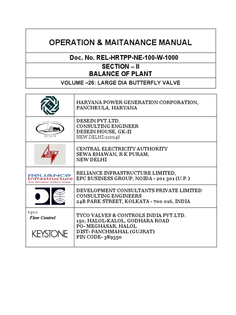 Large Dia. Butterfly Valve | PDF | Valve | Pipe (Fluid Conveyance)