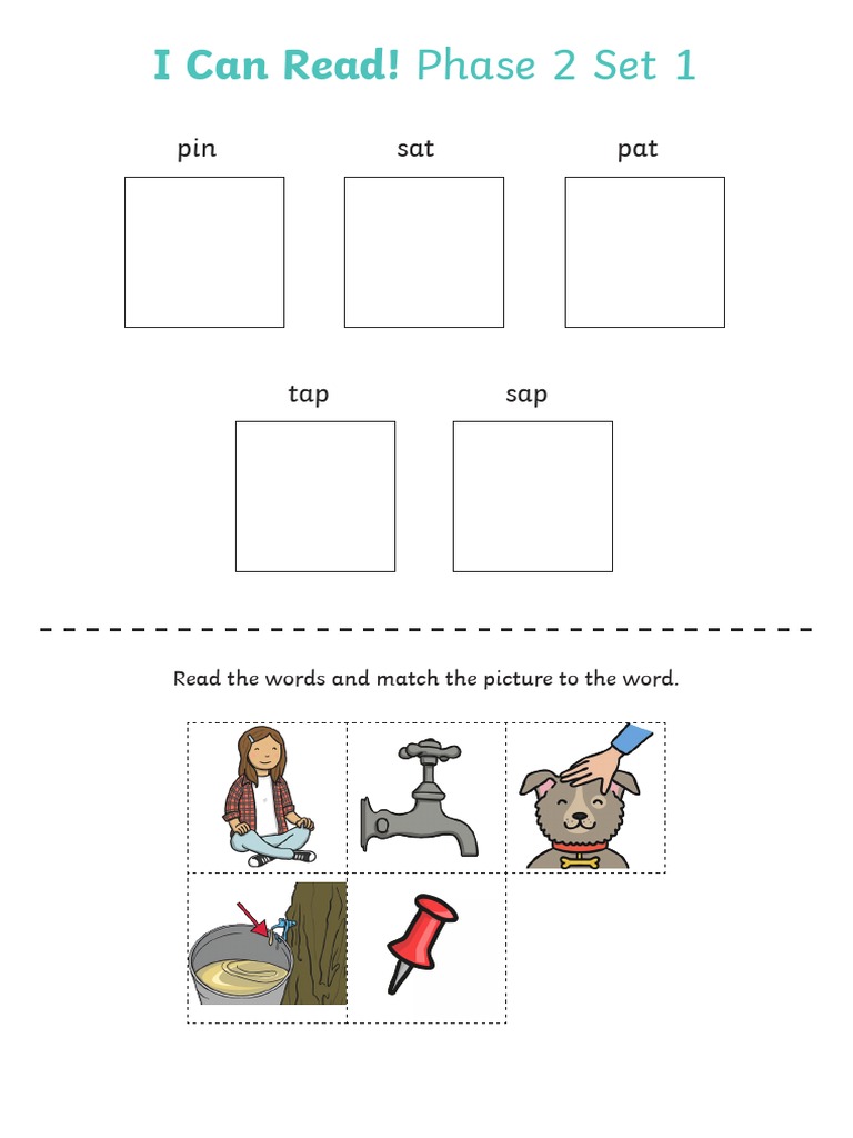 I Can Read! Phase 2 Set 1 Workbook | PDF