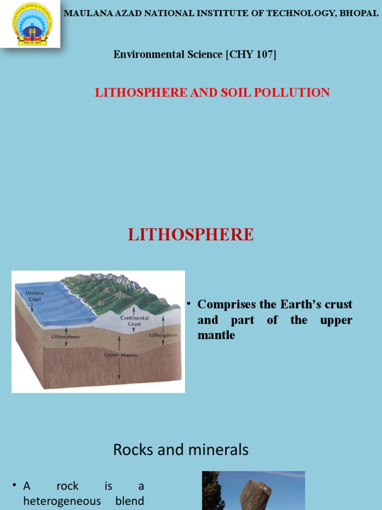 Lithosphere and Soil Pollution | PDF | Soil | Igneous Rock