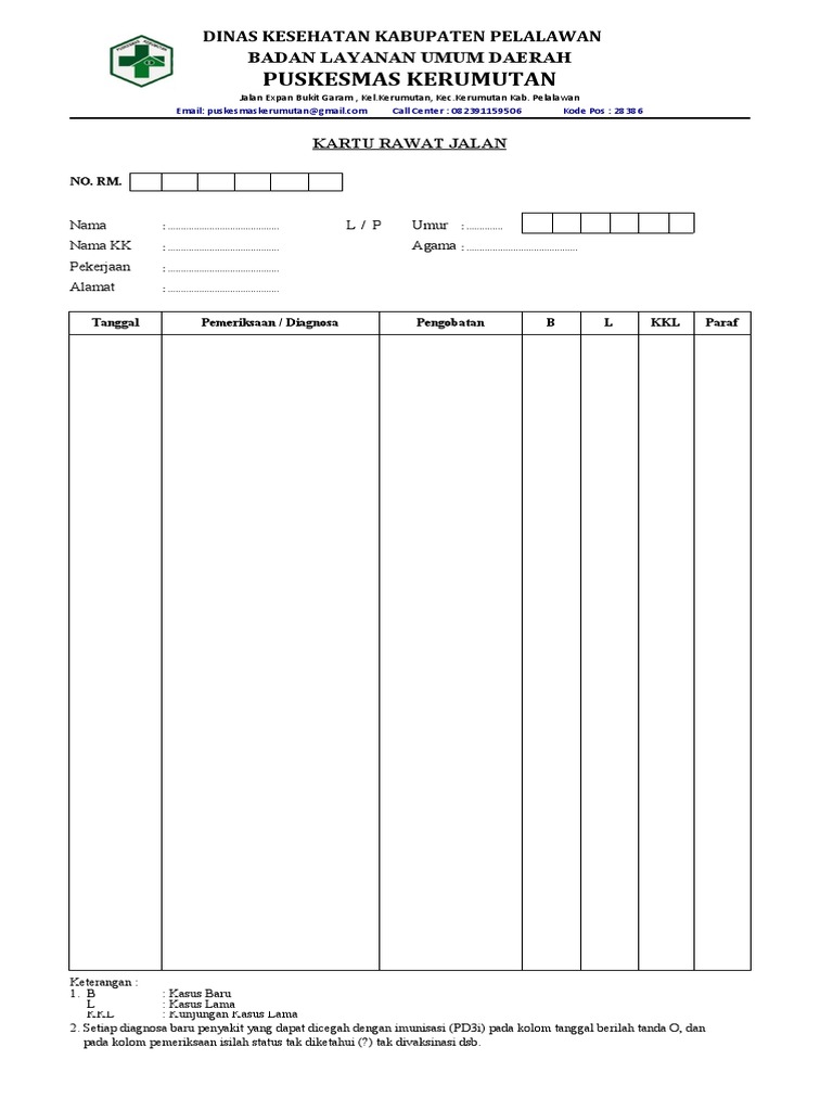 Kartu Rawat Jalan | PDF