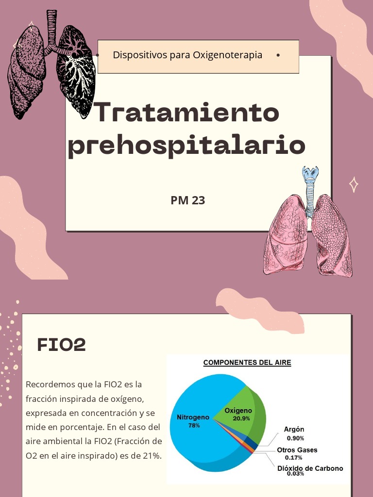Oxigenoterapia | PDF | Sistema respiratorio | Oxígeno