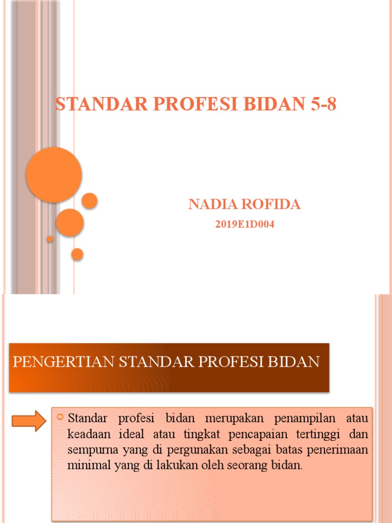 STANDAR PROFESI BIDAN 5-8 | PDF