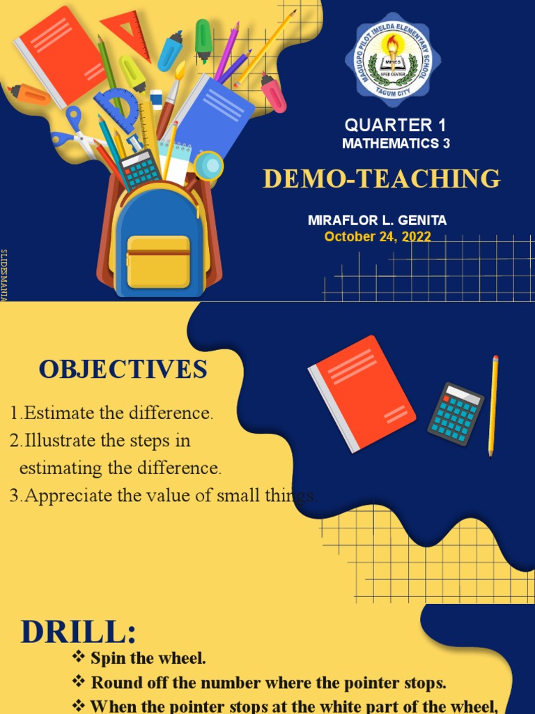 Cot1-Estimating The Difference | PDF | Subtraction | Mathematics