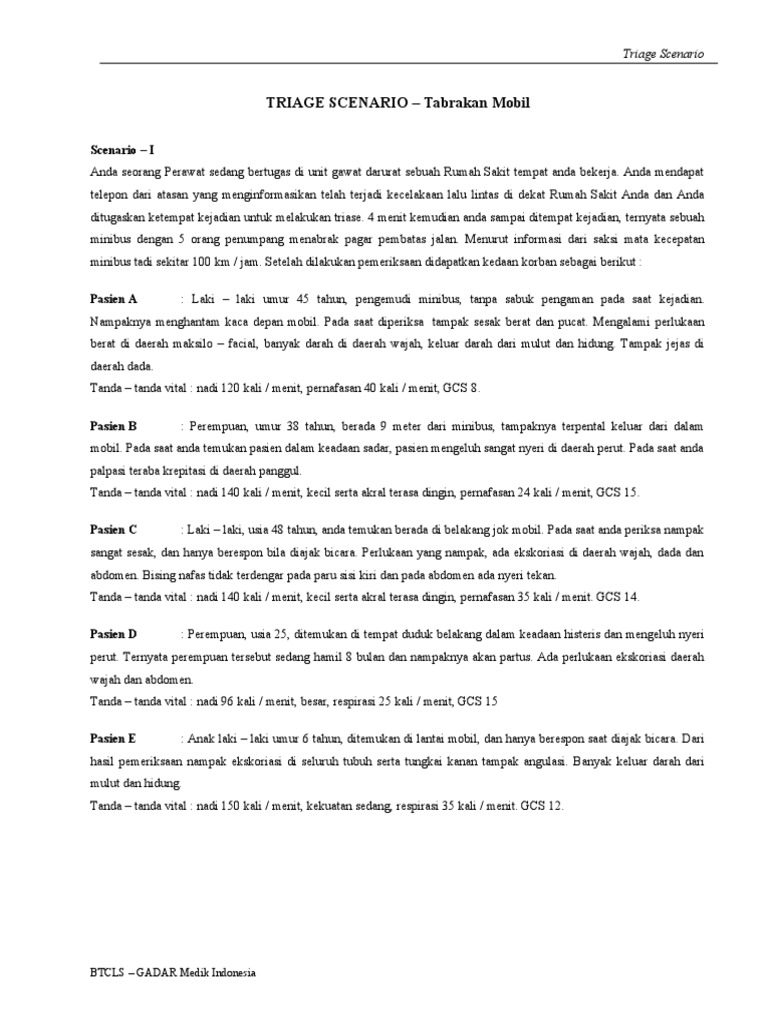 Triage Scenario | PDF