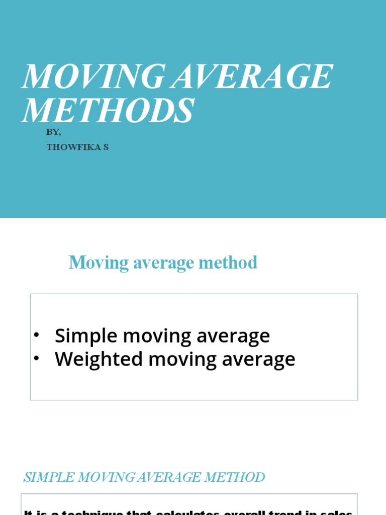 MOVING Average Method PDF