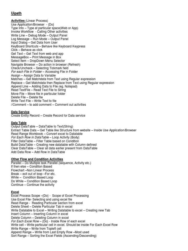 Uipath | PDF | Microsoft Excel | Computer File