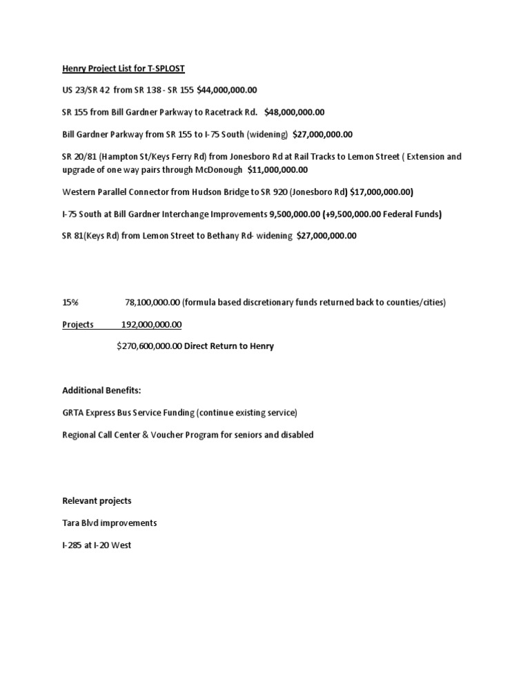 TIA Final List From Executive Committee | PDF