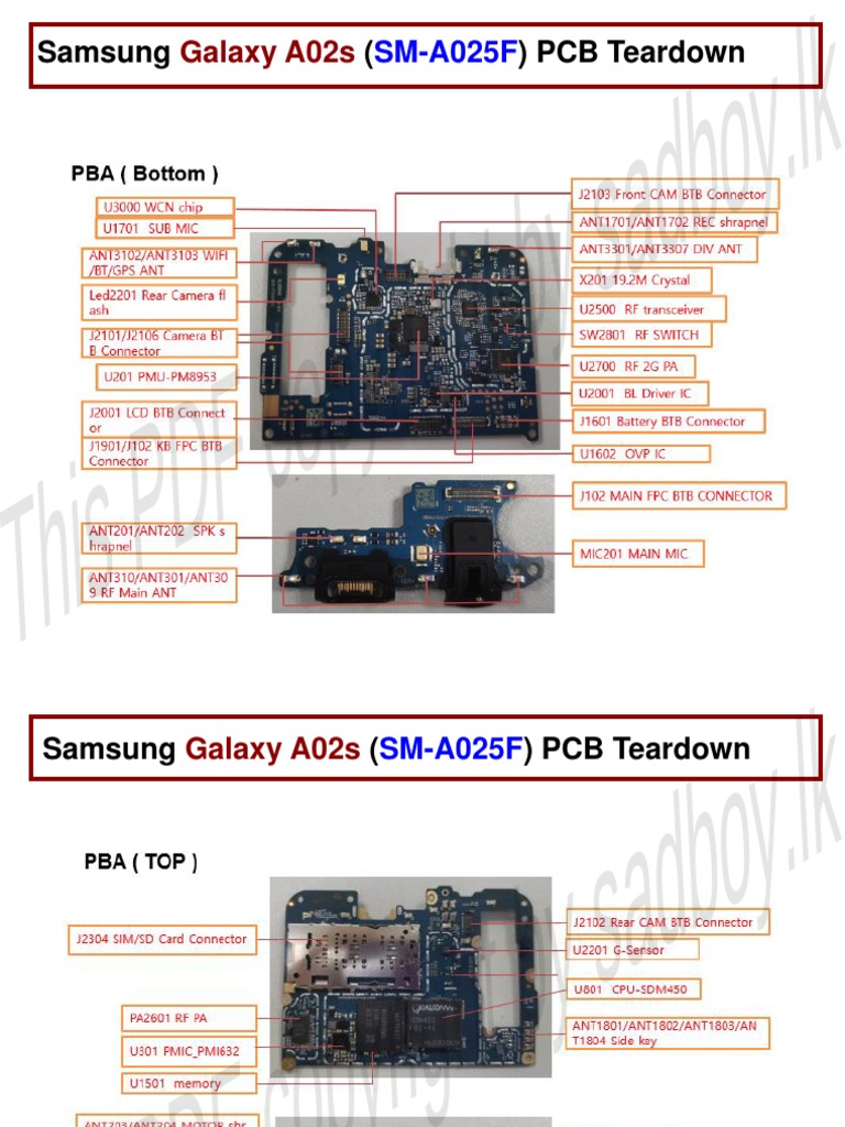 Sm-A025f PCB Teardown | PDF