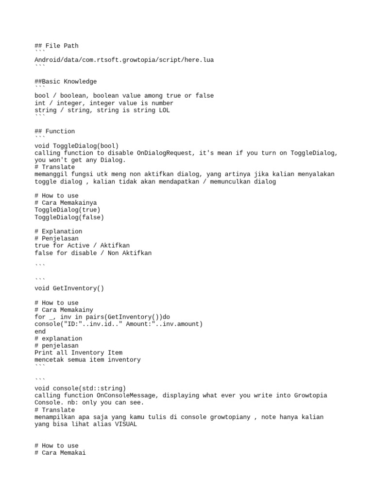 LEARNING LUA Translate Baru Setengah | PDF