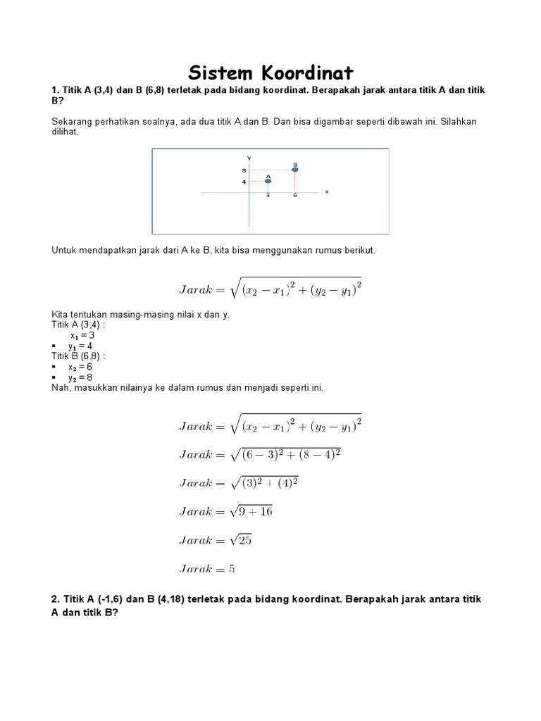Sistem Koordinat | PDF
