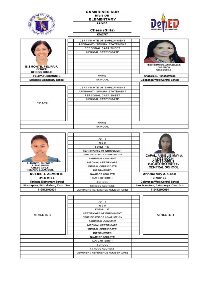 Gallery of Athletes | PDF