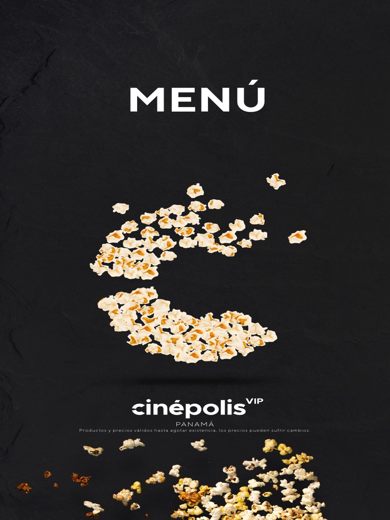 Cinepolis Menu | PDF | Cocina | Alimentos